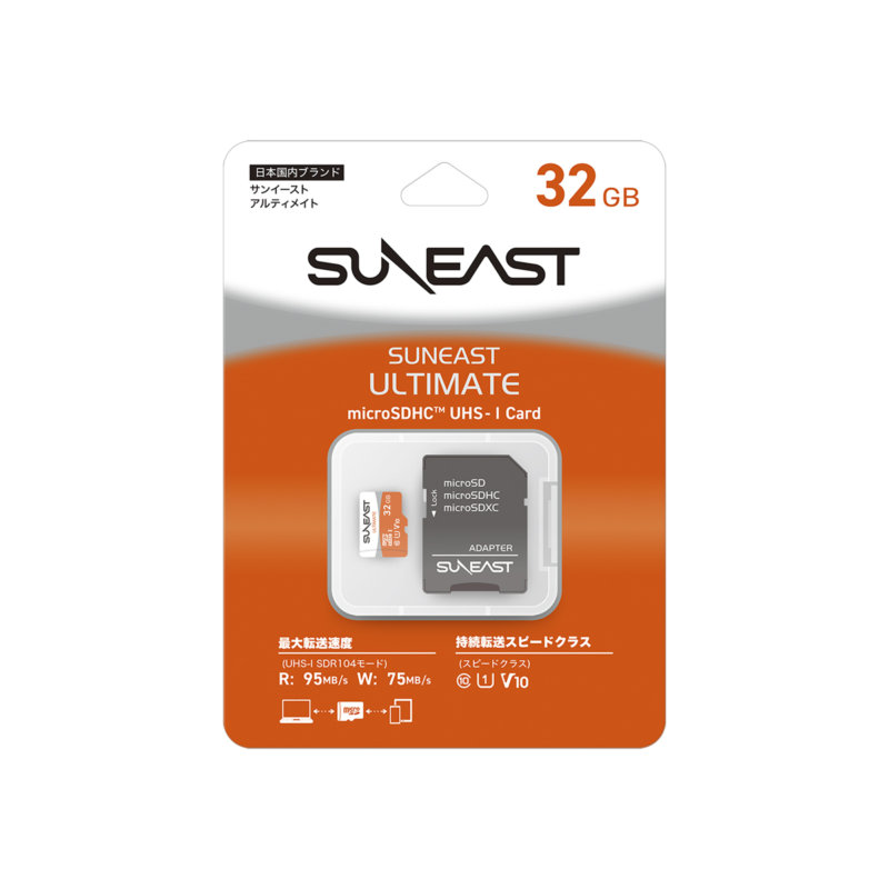 เมมโมรี่การ์ด SUNEAST ULTIMATE microSDHC/XC UHS-I Card ORANGE Series ...